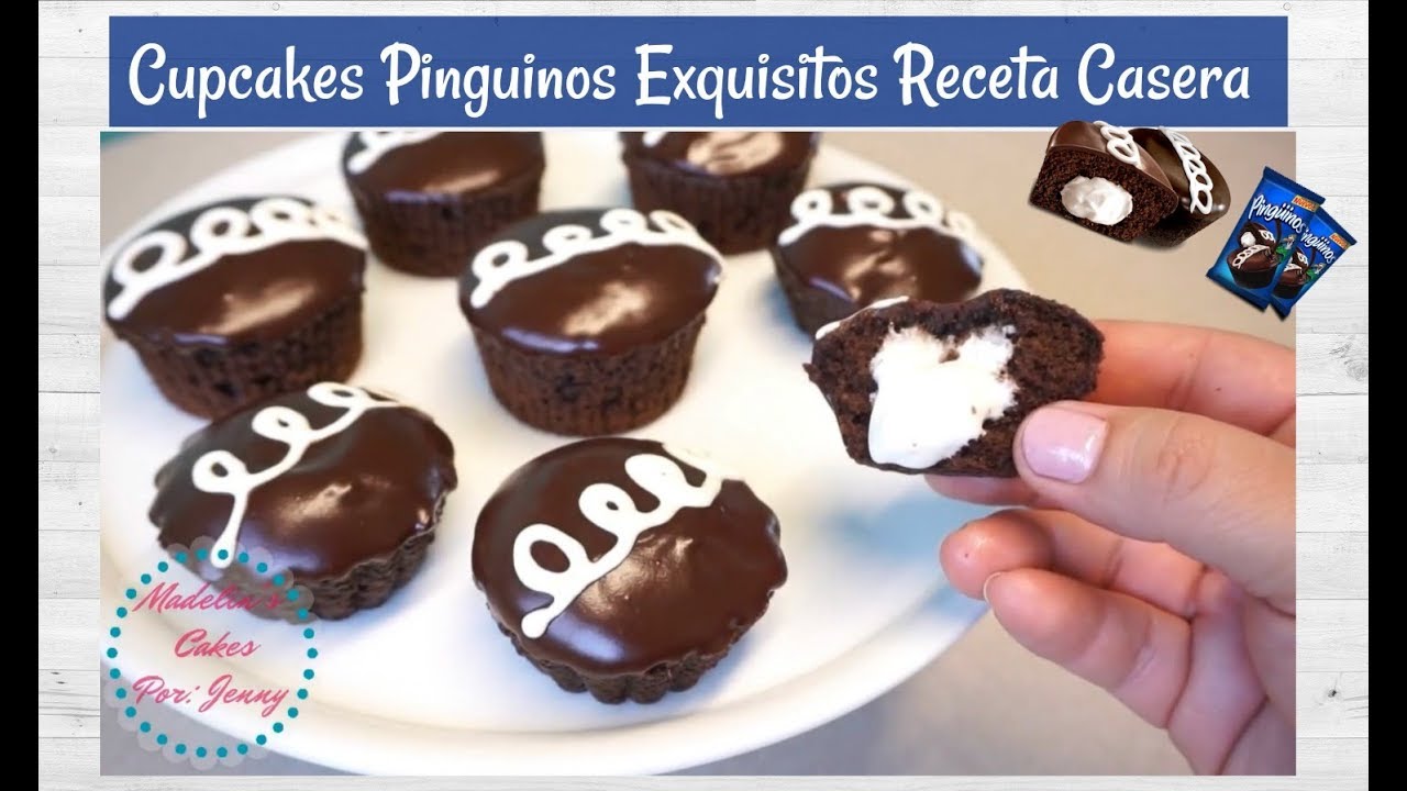 Receta De Cupcakes Pinguinos Simplemente Exquisitos - YouTube