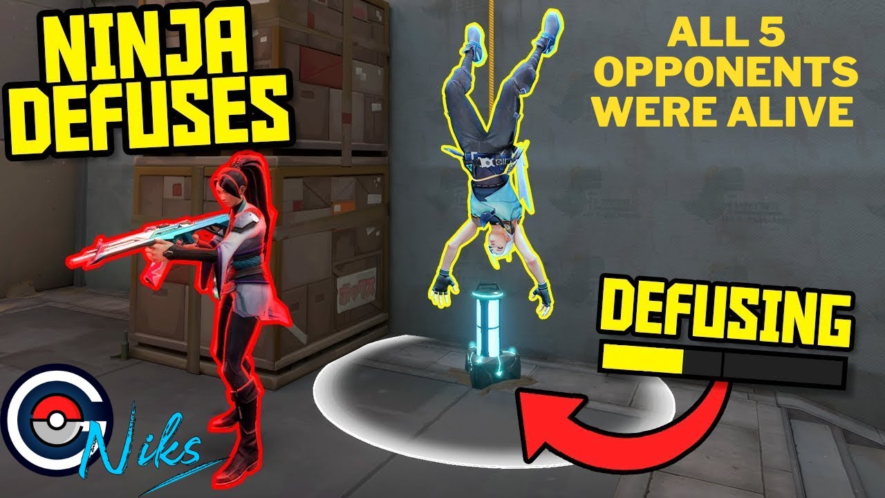 How to Ninja Diffuse in Valorant while whole opponent team is alive ...