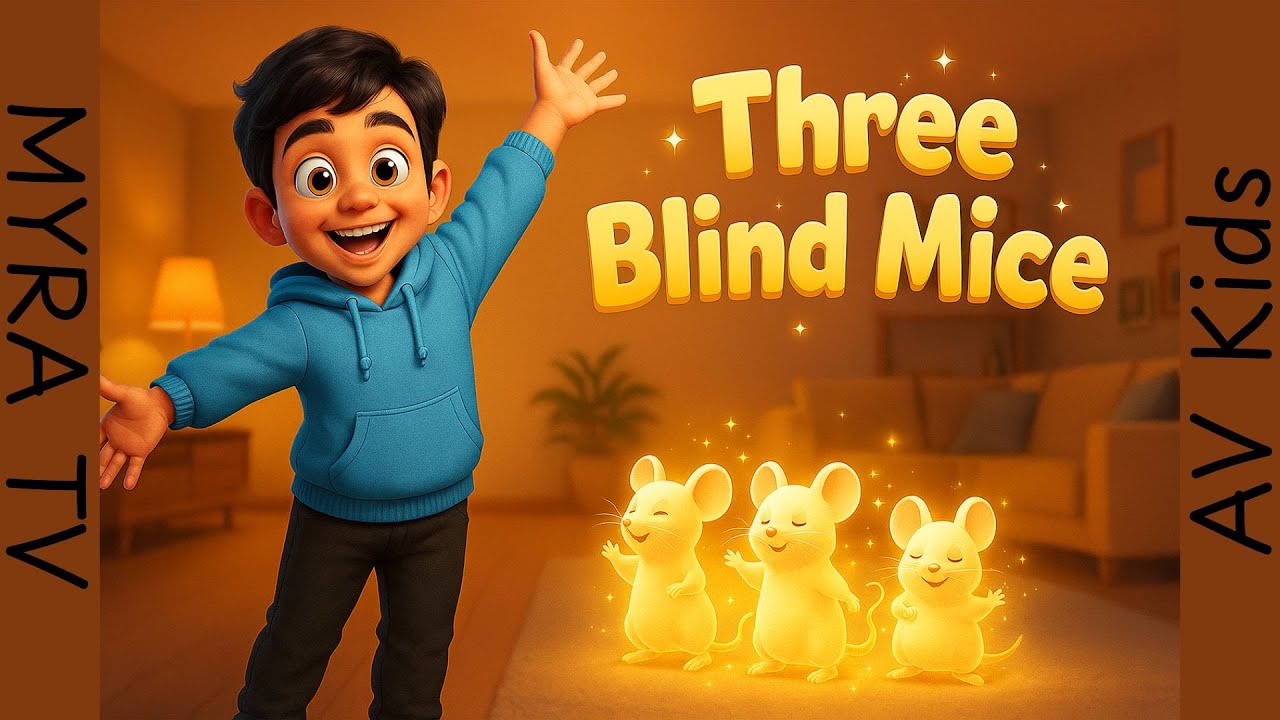 Three little mice || nursery rhymes and baby songs || MYRA TV AV Kids ...