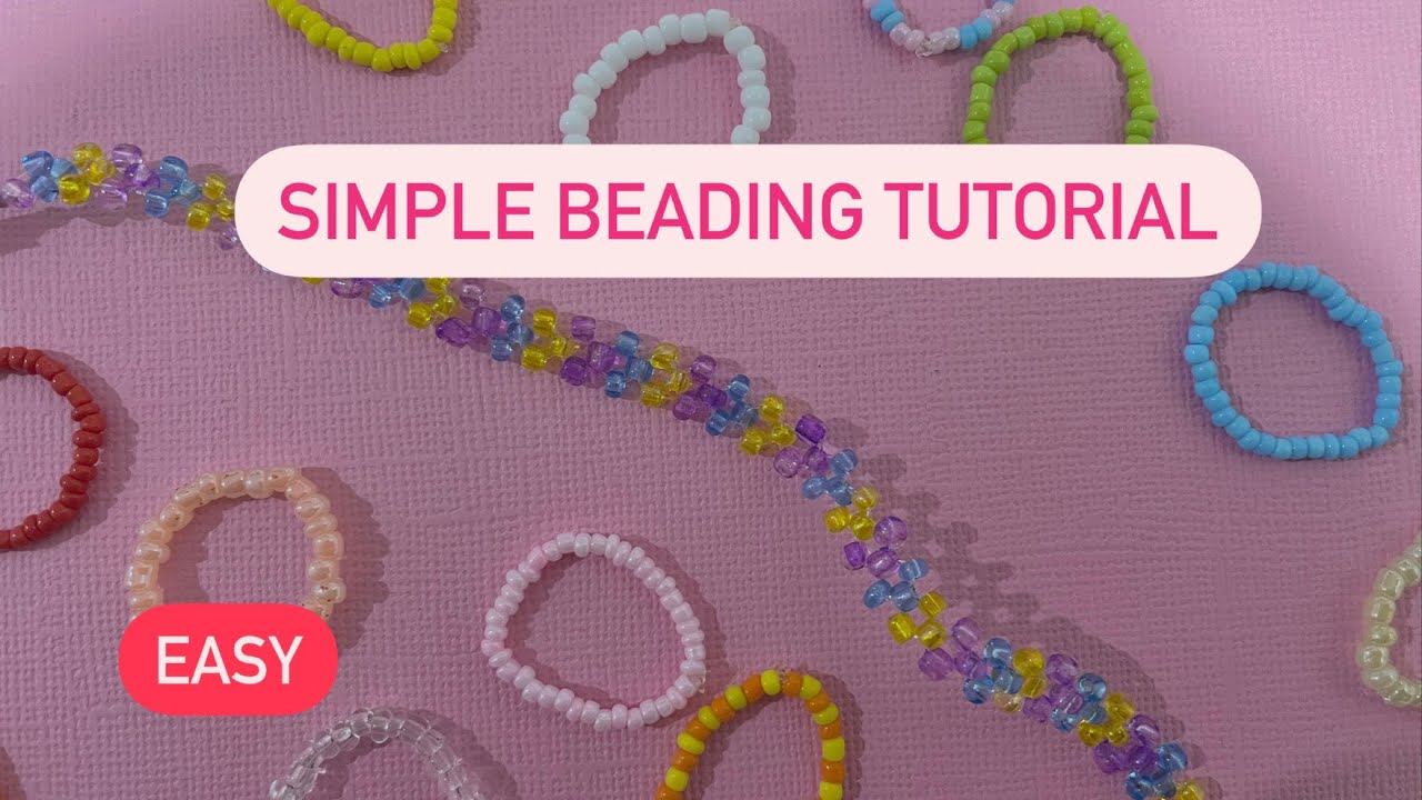 Easy Beading Pattern Tutorial (for rings, bracelets, ect.) | EASY STEP ...