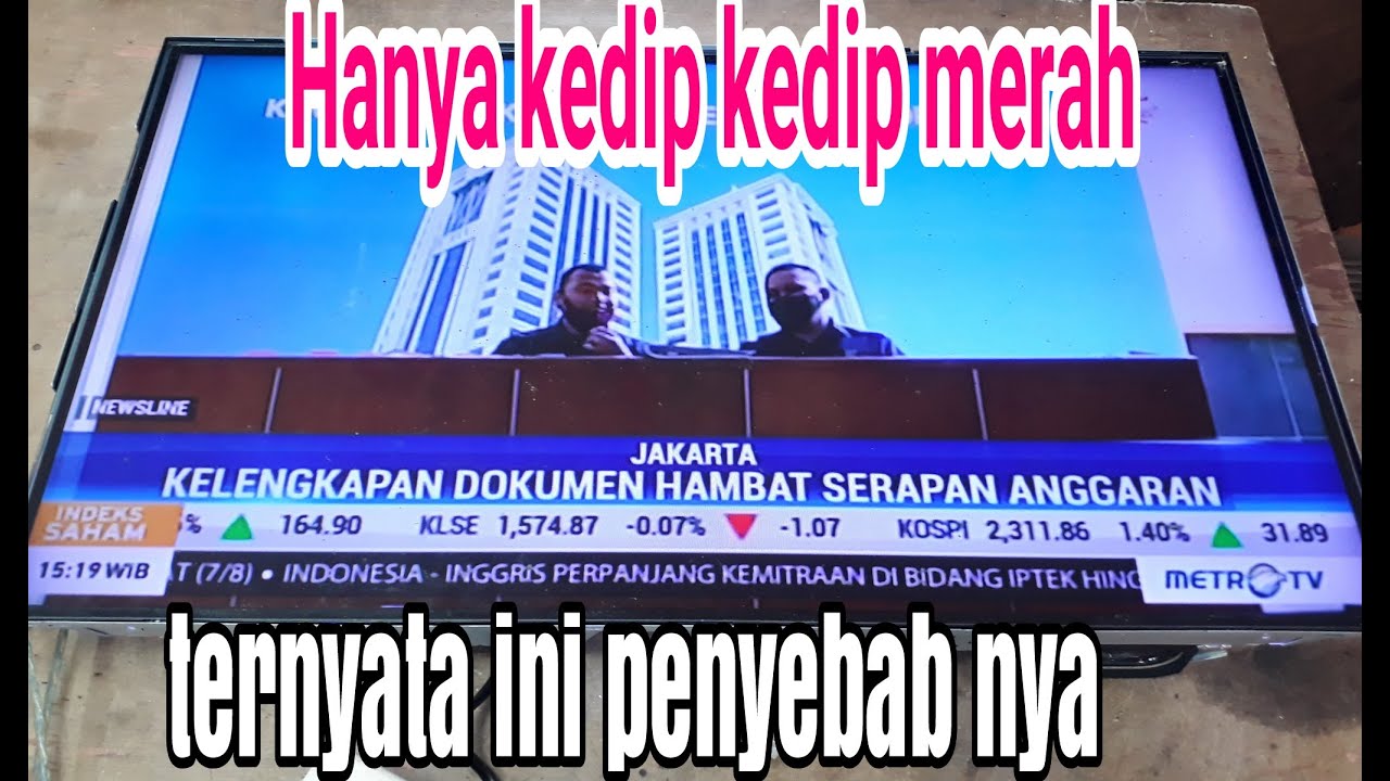 Cara mengatasi Tv LED SHARP AQUOS berkedip merah - YouTube