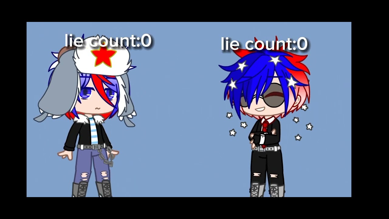 lie count meme (russia and usa) gacha club - YouTube