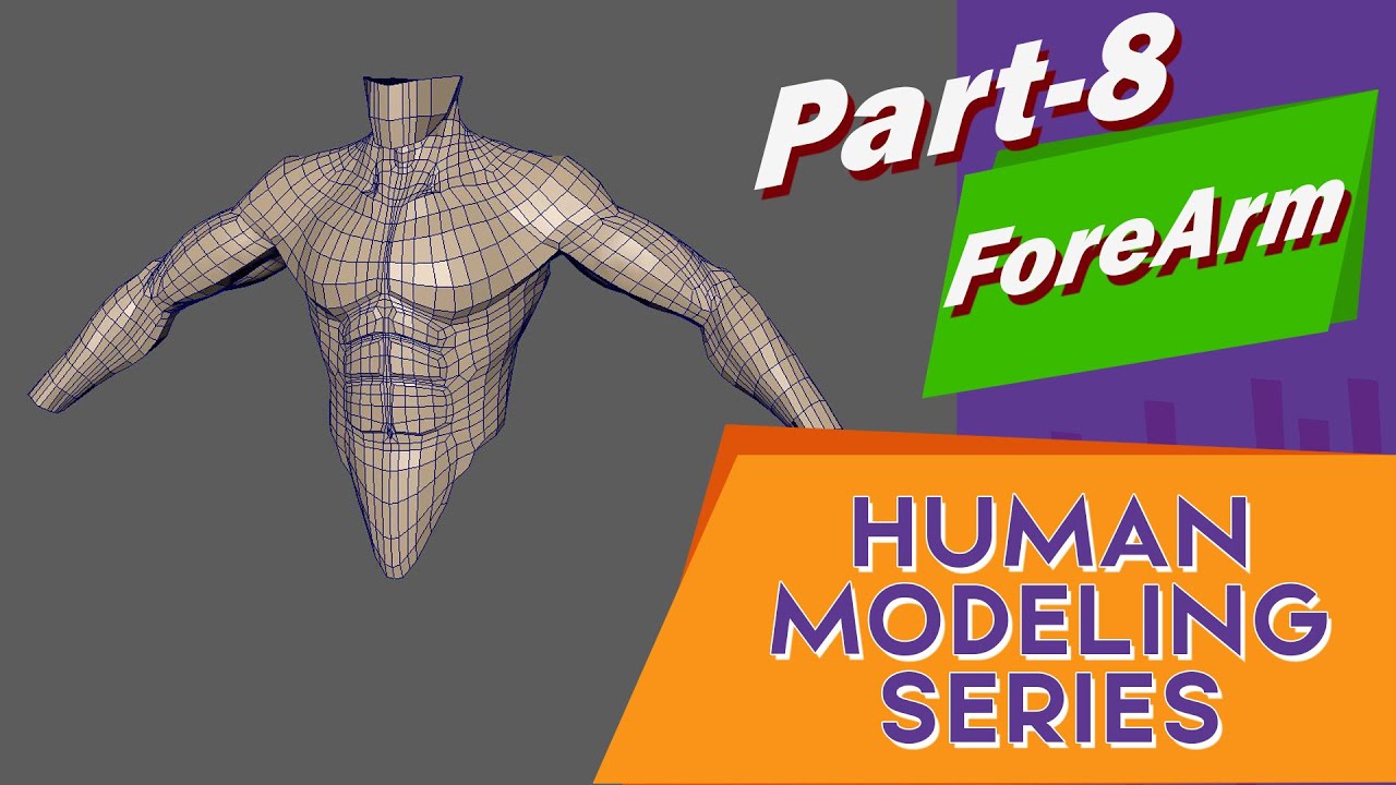 Human Body Modeling Series | Software Tutorial beginner - Maya | Part ...