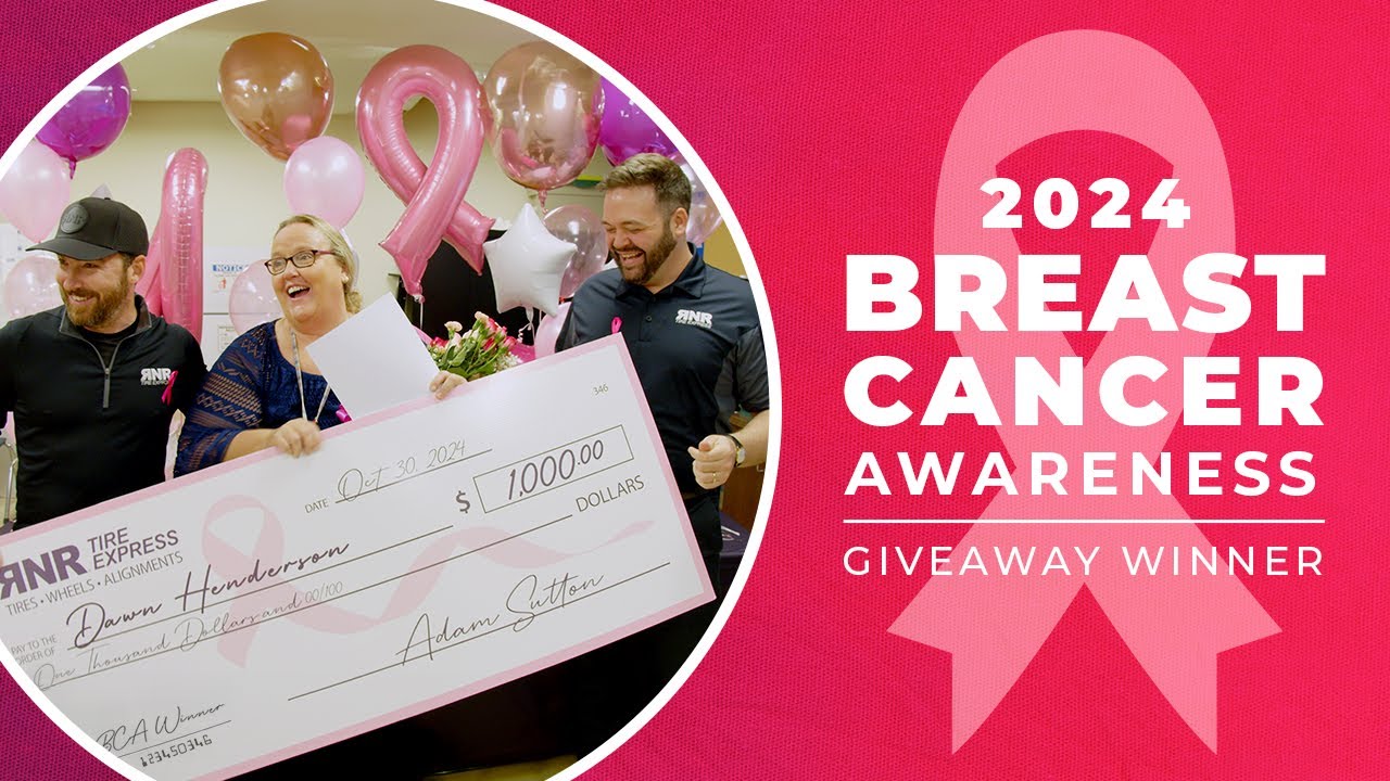 2024 Breast Cancer Awareness Giveaway WINNER | RNR Tire Express - YouTube