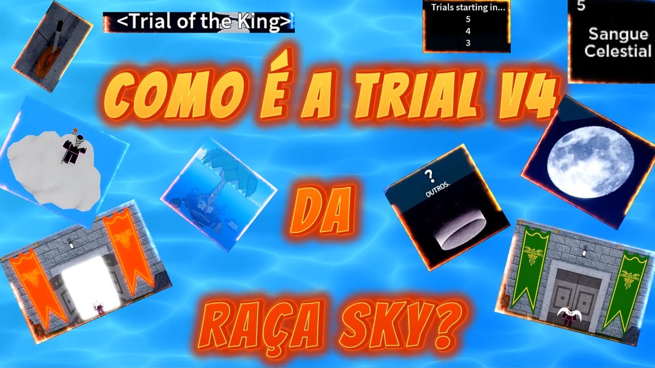 COMO É A TRIAL V4 DA RAÇA SKY NO BLOX FRUITS? - YouTube