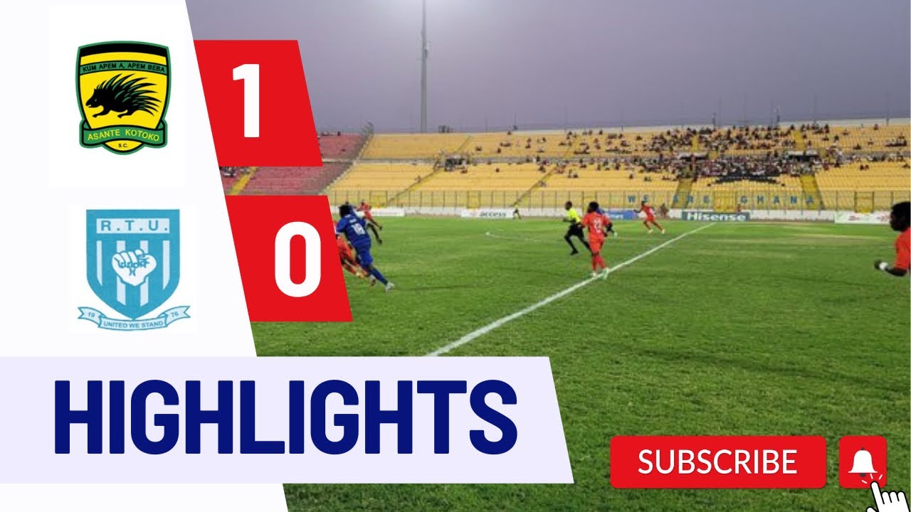 HIGHLIGHT: ASANTE KOTOKO 1-0 RTU. SCORER: STEPHEN DESE MUKWALA - YouTube