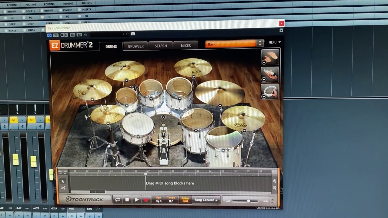 EZ Drummer - Separate Tracks - YouTube