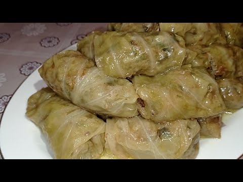 Çox dadlı bir resept.Əsil Kələm dolmasının hazırlanması😋.#dolma #kelemdolması #lahanasarması