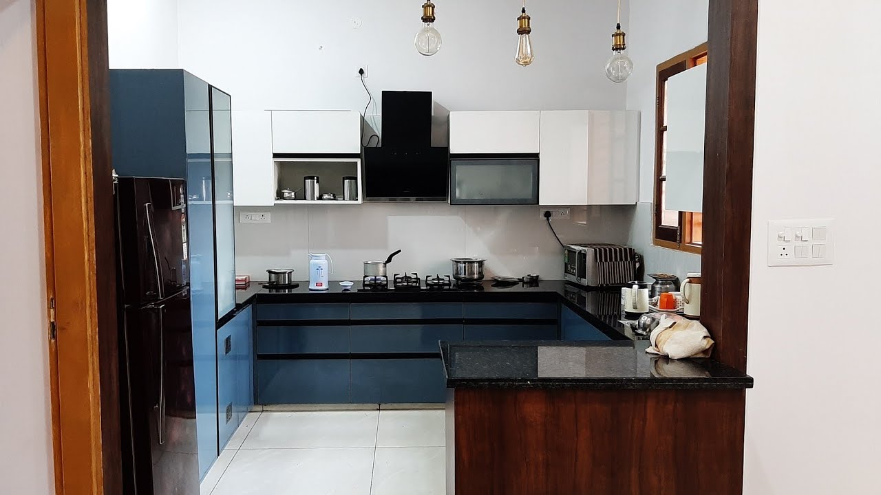 pantry unit ll modular kitchen (2020) top design, with all basket and ...