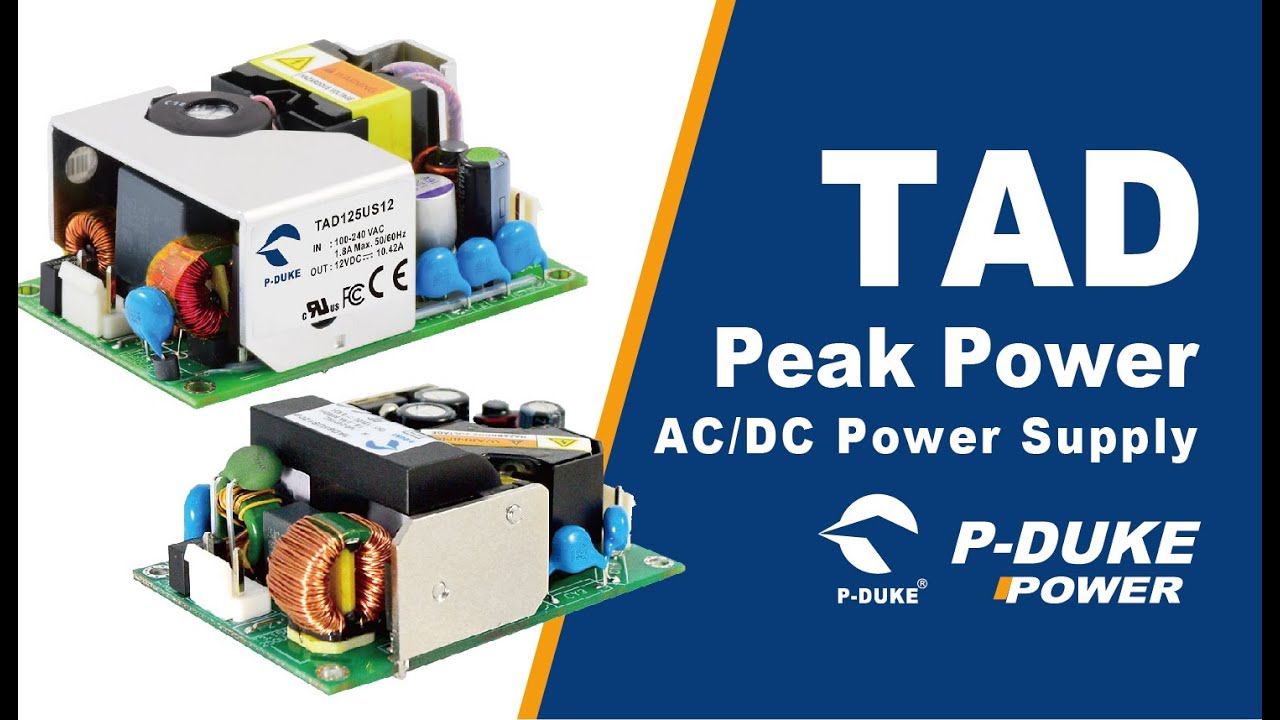 P-DUKE AC/DC Power Supply with Peak Power【TAD30W-125W】 - YouTube