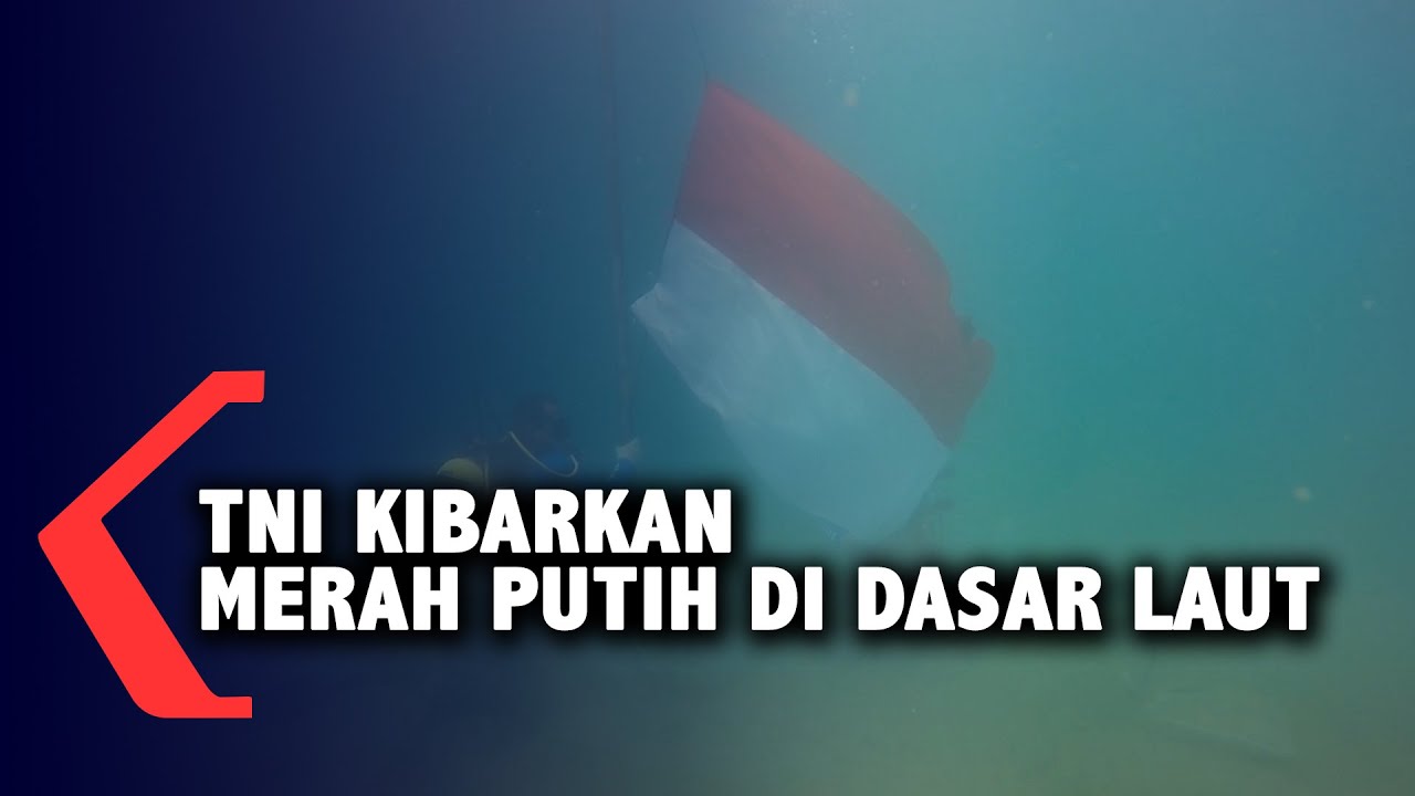 TNI KIBARKAN MERAH PUTIH DI DASAR LAUT - YouTube