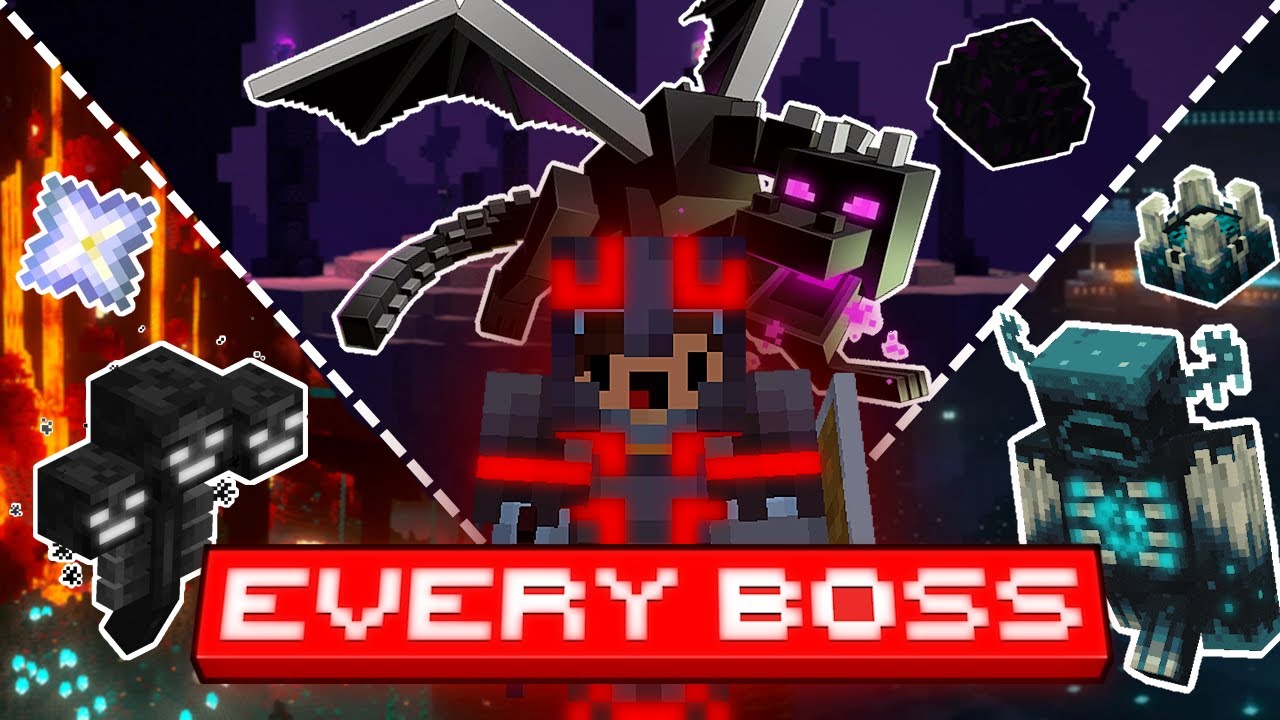 Beating Every Boss In Minecraft (Ft.Darwiin) - YouTube