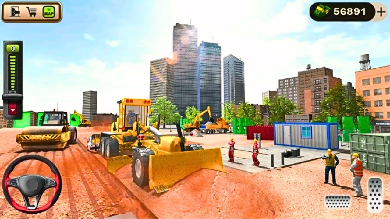JCB x Heavy Machines Road Construction Simulator 👷🏻‍♂️ Gameplay part 2 ...