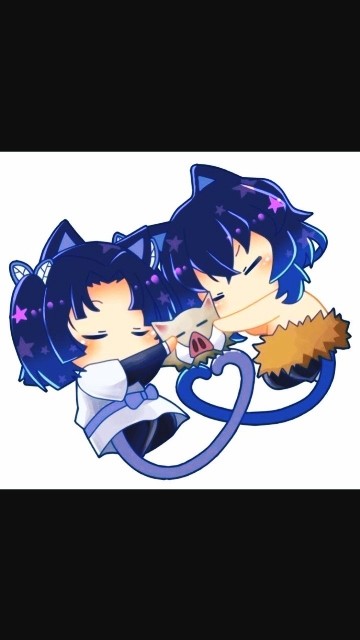 Demon Slayer Cute Inosuke & Aoi sleeping 😪 #anime #demonslayer # ...