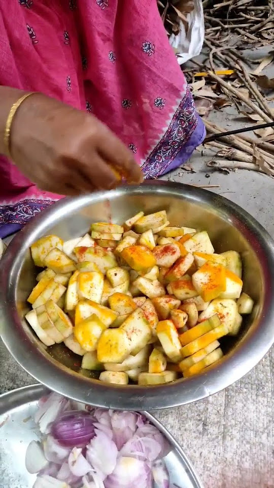 Beautiful village life 526/Green banana fry recipe#sandhyasvillagelife ...