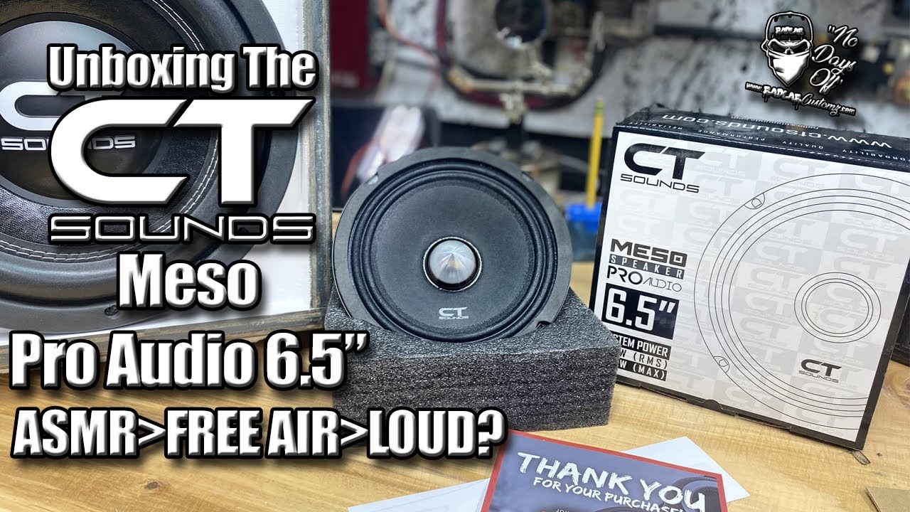 Unboxing the CT Sounds Meso Pro Audio 6.5" Speakers, ASMR, Loud? - YouTube