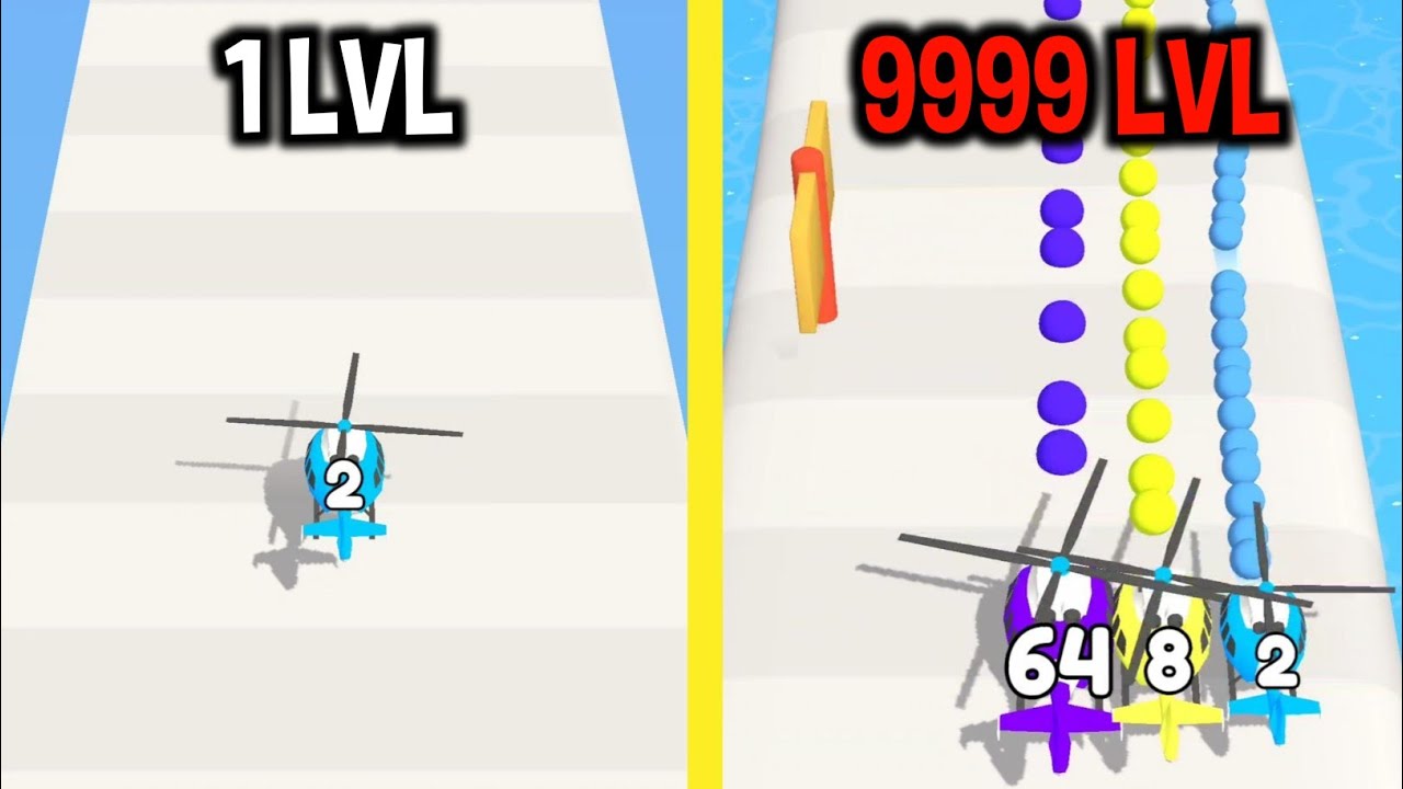 MAX LEVEL in Merge Helicopter Gameplay - YouTube