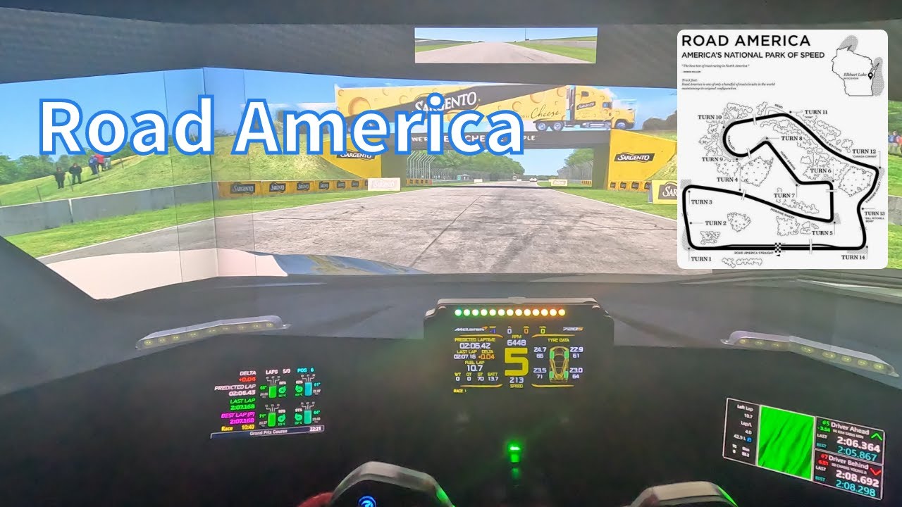 GT3 & Road America : Cockpit View - YouTube