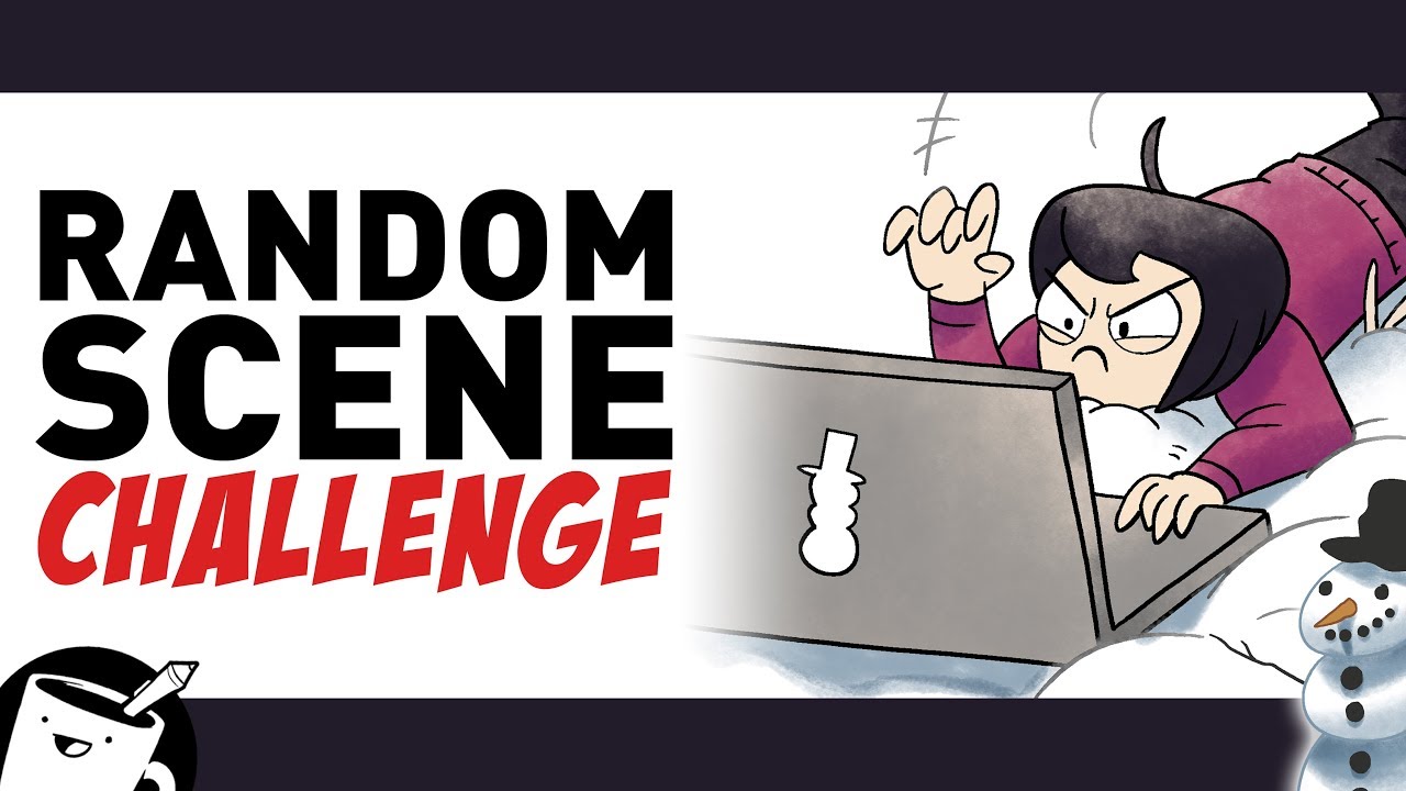 Artists Draw a Full Scene Using Random Suggestions - YouTube