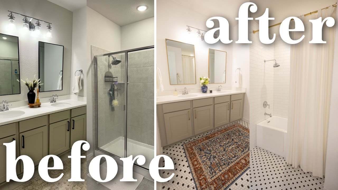 we finished our cozy traditional bathroom reno! | vlogust day 4 - YouTube