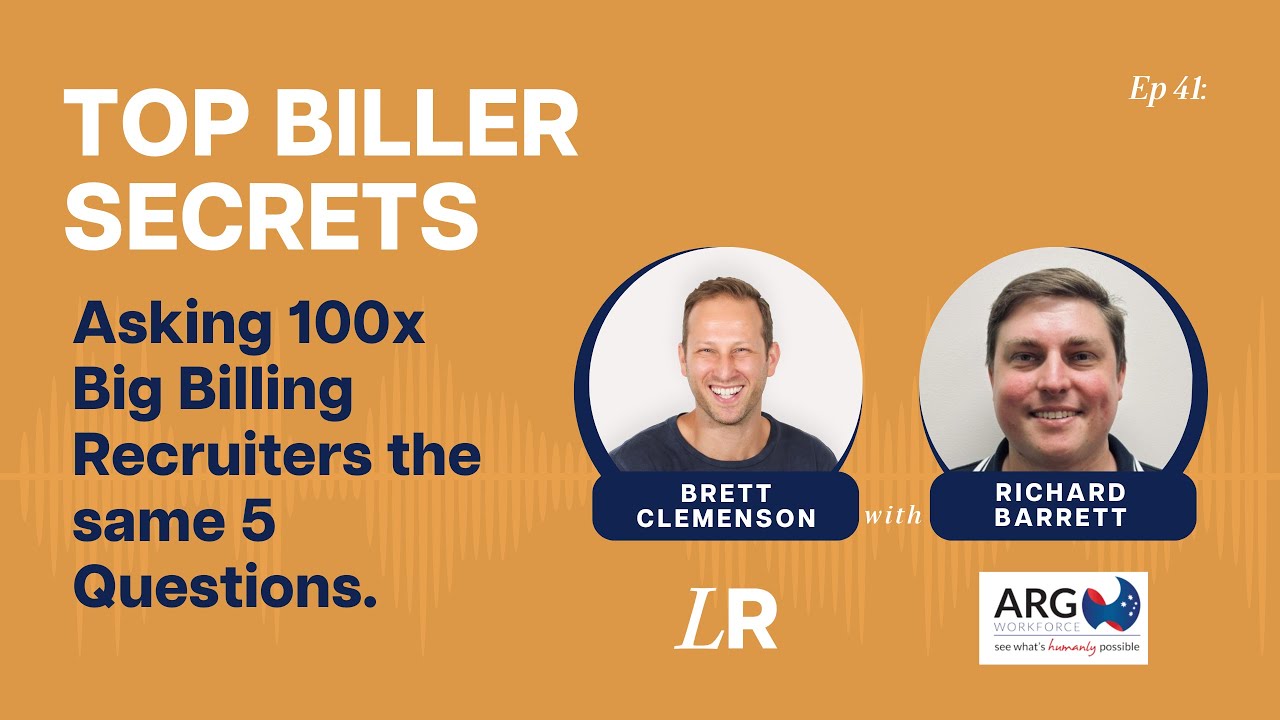 Ep 41 - Top Recruitment Biller Secrets with Richard Barrett from ARG Workforce | The Lone ...