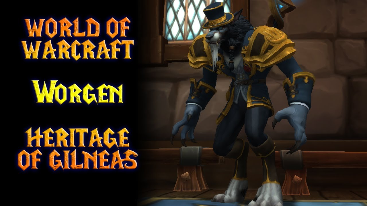 WoW - Worgen - Heritage of Gilneas - Armor set quest chain - YouTube