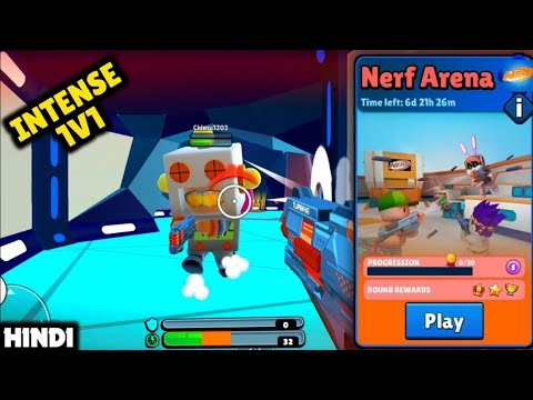 1v1 sur la map nerf de stumble guys +pack openning - YouTube