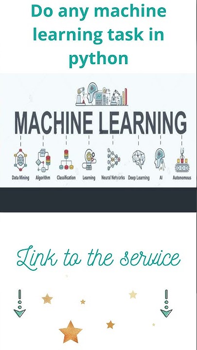 Do any machine learning task in python - YouTube