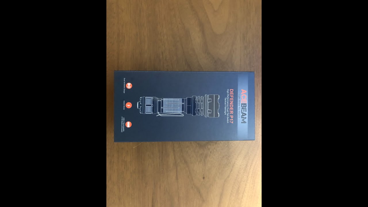 ACEBEAM DEFENDER P17 UNBOXING MAX 4900 LUMENS with 4K - YouTube
