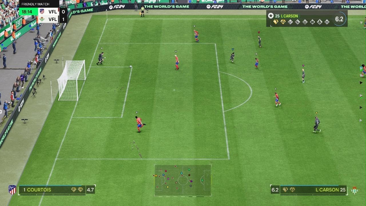 VFL Real Betis vs VFL Athletico Madrid FC 24 League Game 5/19 (24/3/24) - YouTube