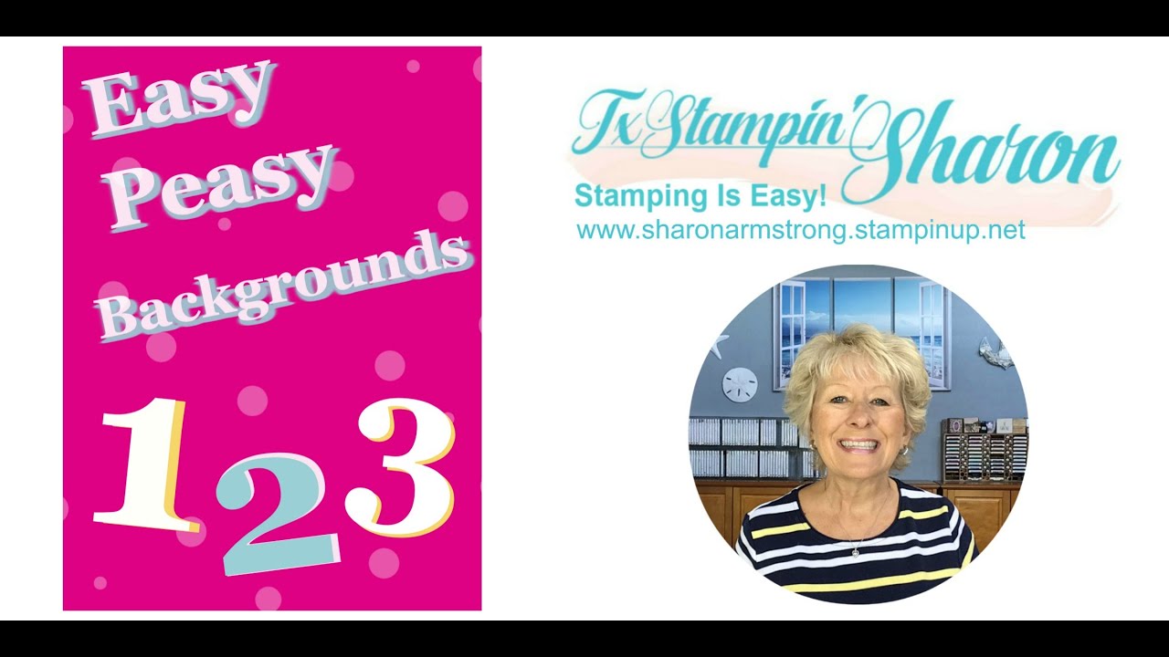 3 Easy Card Making Backgrounds You Can Make | Easy Peasy 1-2-3 - YouTube