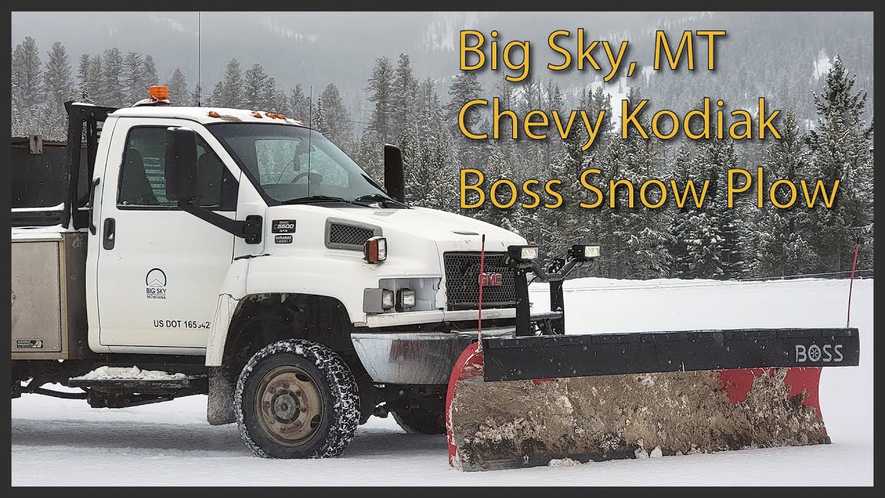 Plowing the Shuttle Route and Main Loops | Chevy C5500, Boss Snow Plow ...
