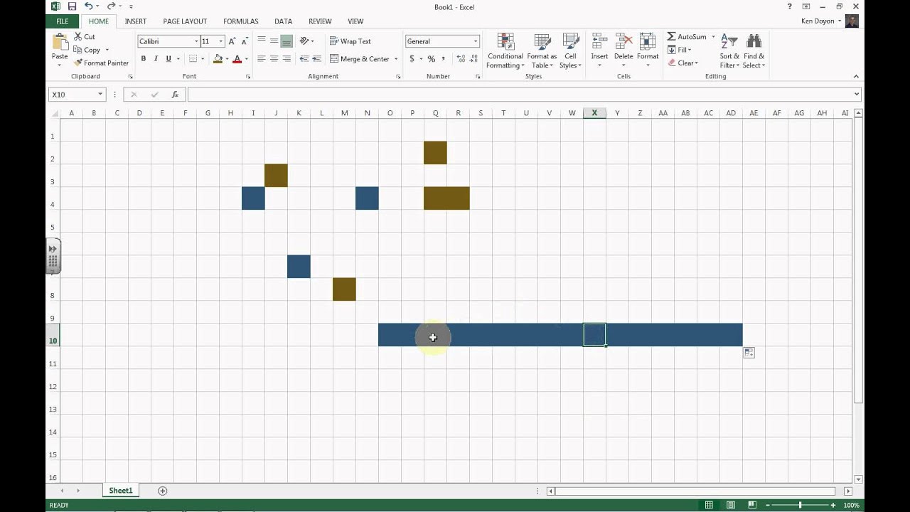 Creating Pixel Art In Excel YouTube creating-pixel-art-in-excel-youtube