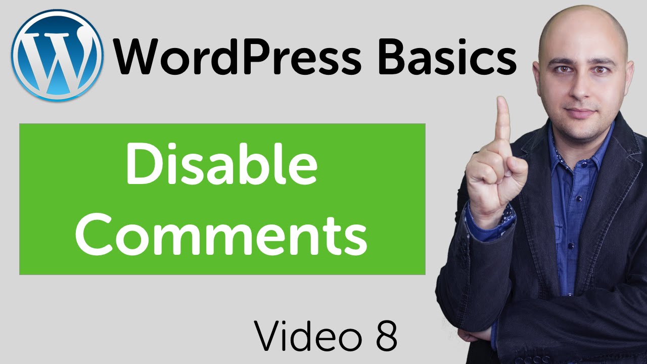 How To Disable Comments In WordPress Pages And Posts YouTube How To Disable Comments In WordPress Pages And Posts YouTube