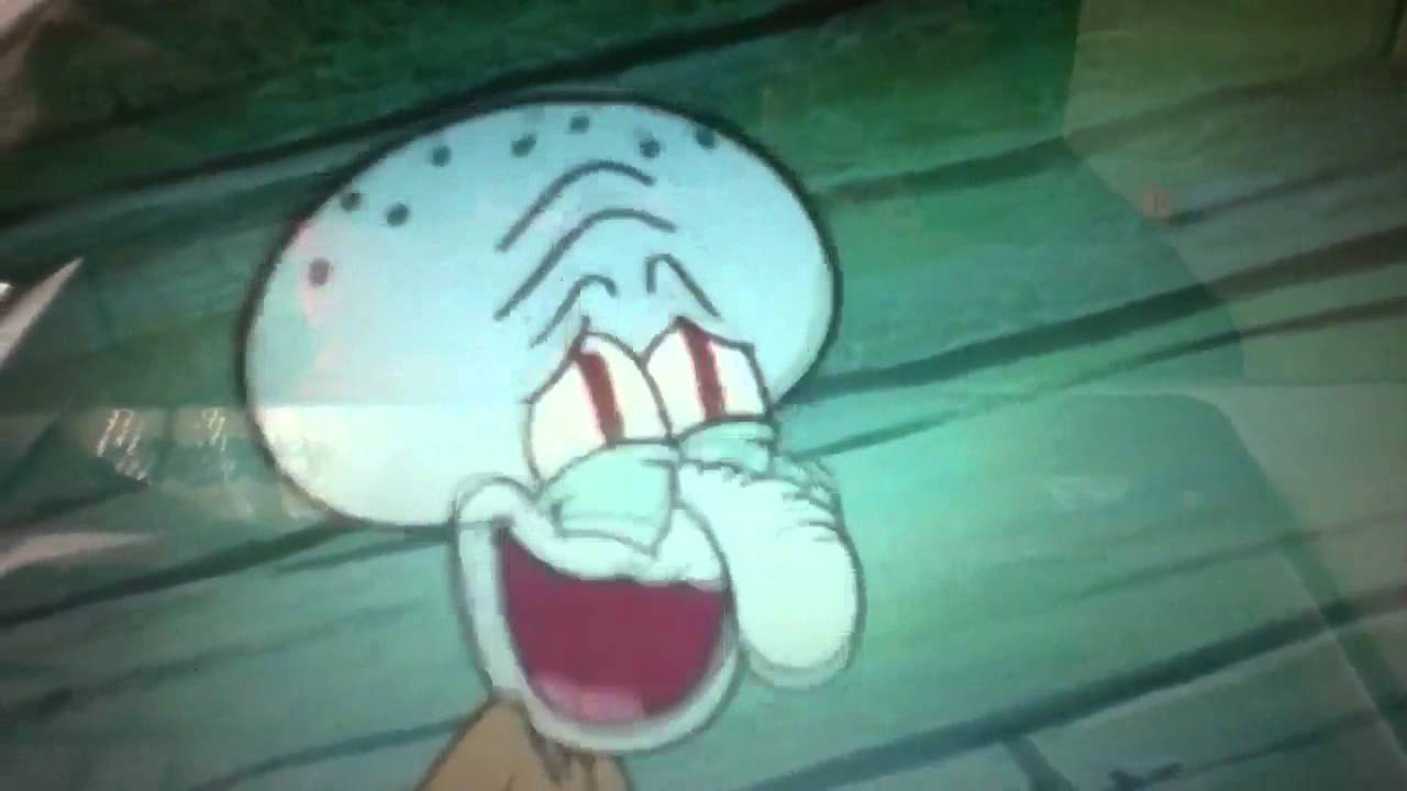 Squidward laughs again - YouTube