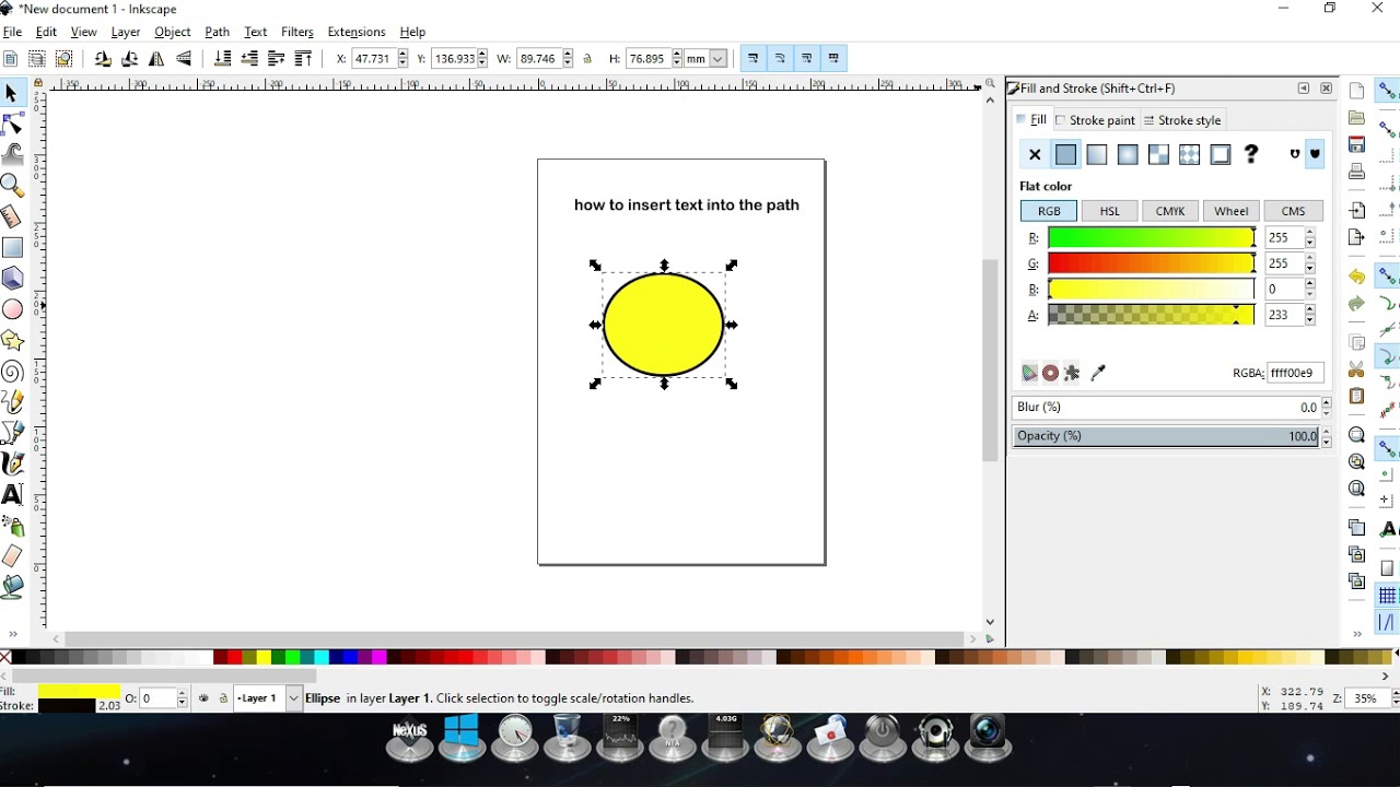 How To Insert Text Into Path In Inkscape YouTube How To Insert Text Into Path In Inkscape YouTube