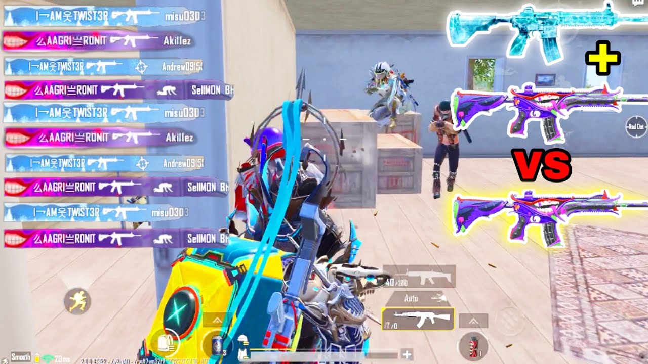 Enemies With Glacier M416 + Fool M416 Vs Me in BGMI • BGMI PUBGM ...