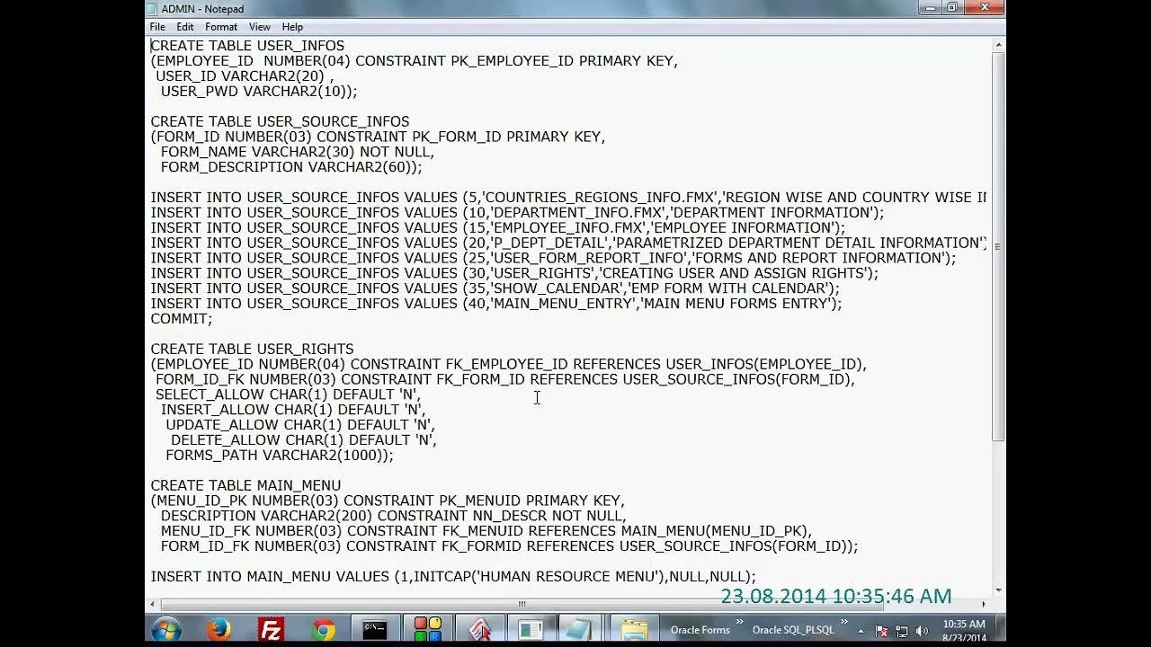 Forms Class Oracle 11g Tutorial Youtube 6267