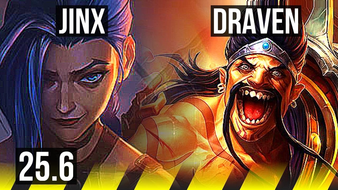 JINX & Braum vs DRAVEN & Blitzcrank (ADC) | 5/0/1 | EUW Master | 25.6 ...
