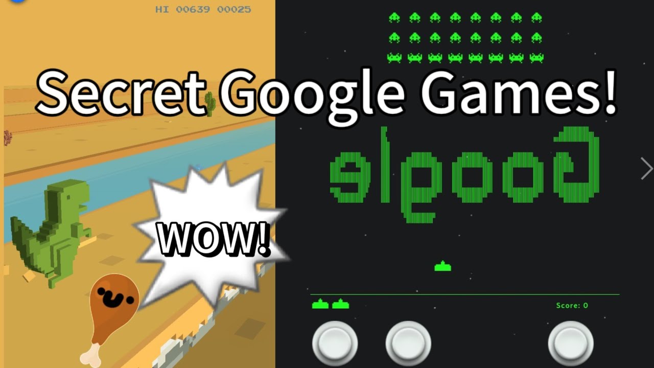 Playing secret Google games! - YouTube