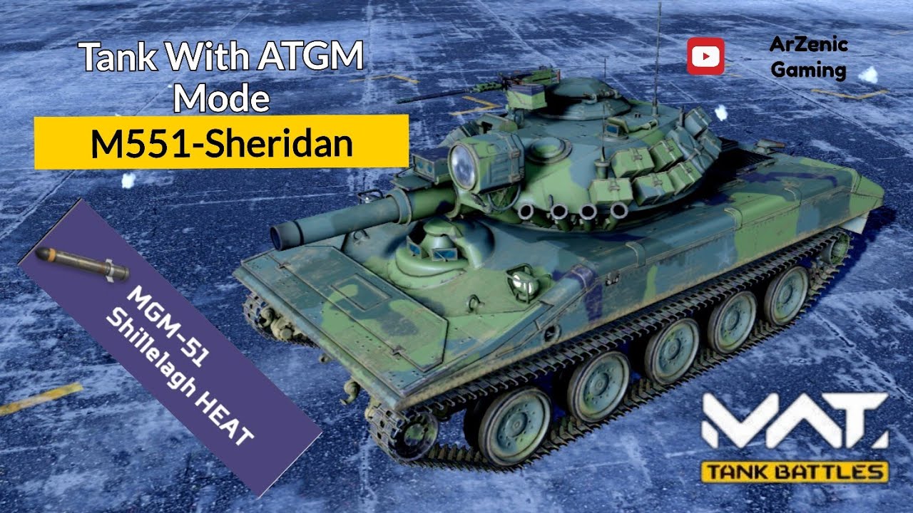 M551-Sheridan _ with ATGM shillelagh Shells _ MWT Tank Battles - YouTube