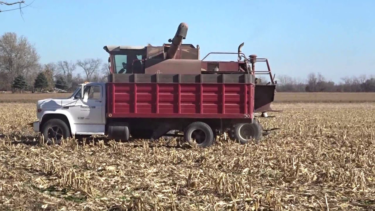 Old School Farmer With a 1978 International 1480 Combine - Harvest 2015 ...