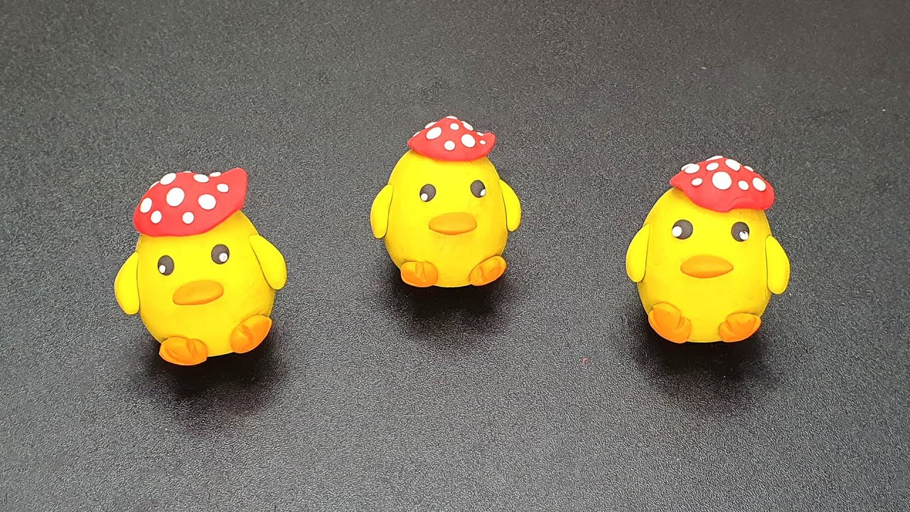 Duck Clay Art How To Make Duck Clay Modelling for Kids Clay Toys Making ...
