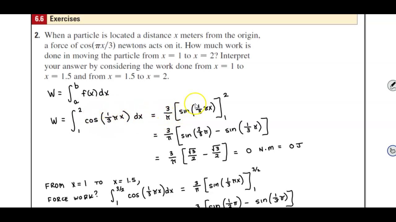 Math 1B 6.6 Textbook Exercise 2 - YouTube