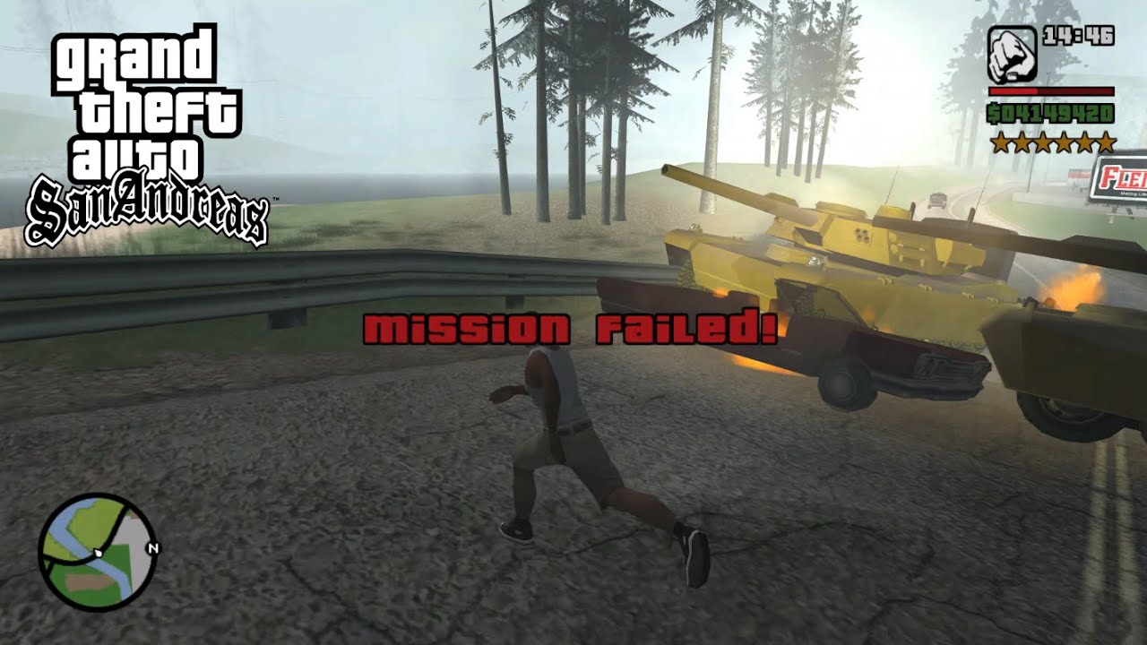 GTA San Andreas Mission Failed - YouTube