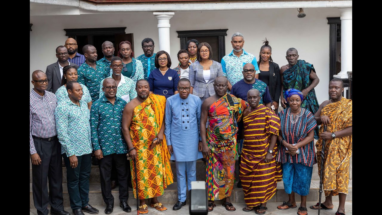 NEW CEO OF NHIS DR DACOSTA ABOAGYE PAYS A COURTESY CALL ON OKUAPEHENE ...