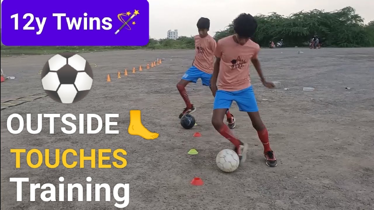 💥⚽OUTSIDE FOOT ⚽TOUCHES Training 🔥#football #soccer #footballtraining # ...