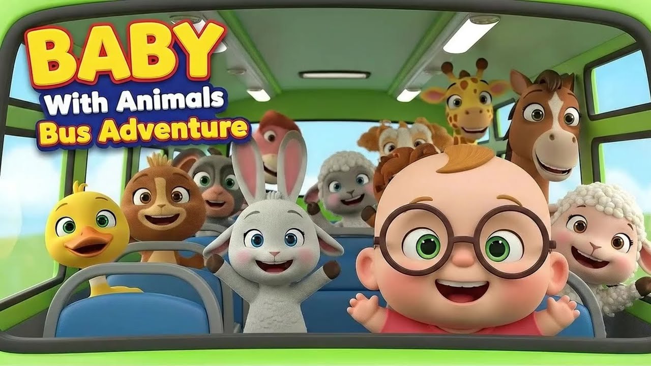 TOON BABY AND ANIMAL ADVENTURE Learning Song | FUN NURSERY RHYMES FOR ...