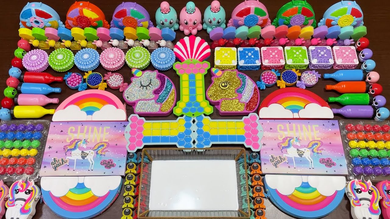 SHINE oh Yeah! Rainbow and more into Glossy Slime! Mon Slime! #1026 ...