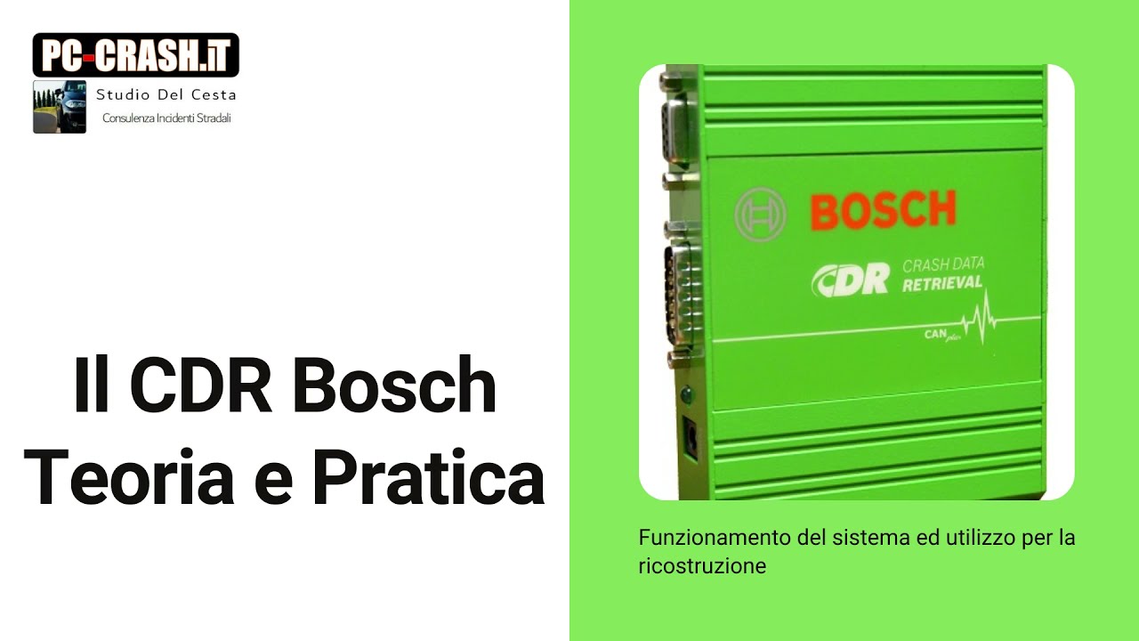 Presentazione del Corso sul CDR Bosch - YouTube
